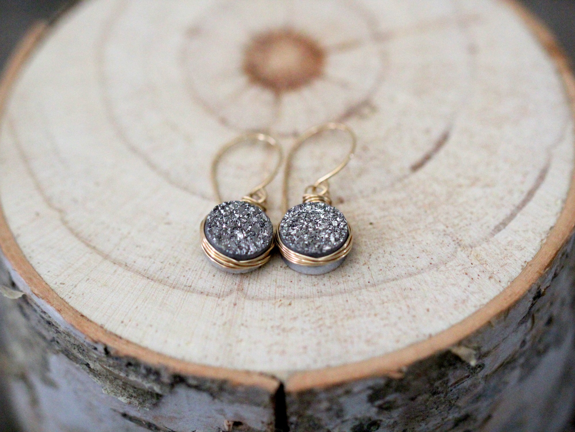 Druzy Bezel Drops (Multiple Colors) - As Seen in DaySpa Magazine ...