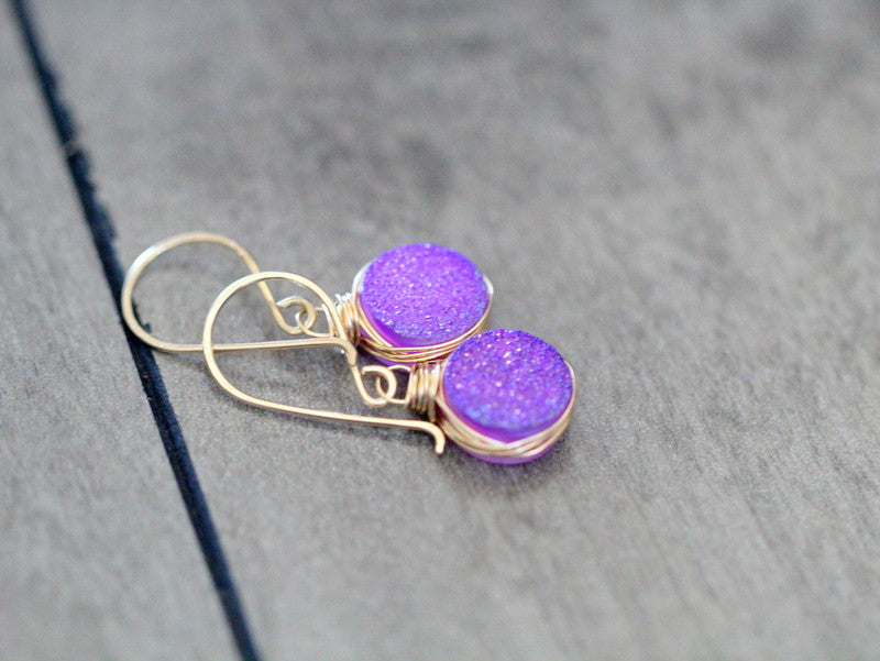 Druzy Bezel Drops (Multiple Colors) - As Seen in DaySpa Magazine ...